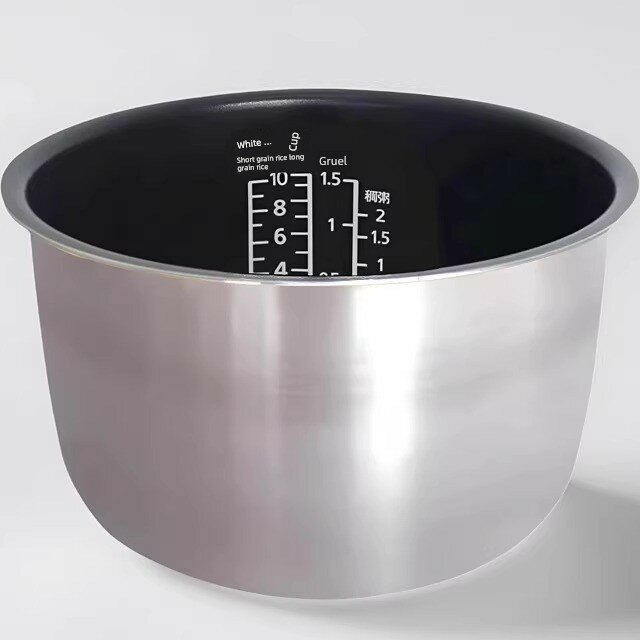 Внутренняя чаша для рисоварки Panasonic совместимая с TEM/TEG/MH/ND/PMH 3л 5л новая серебристая TC187YA