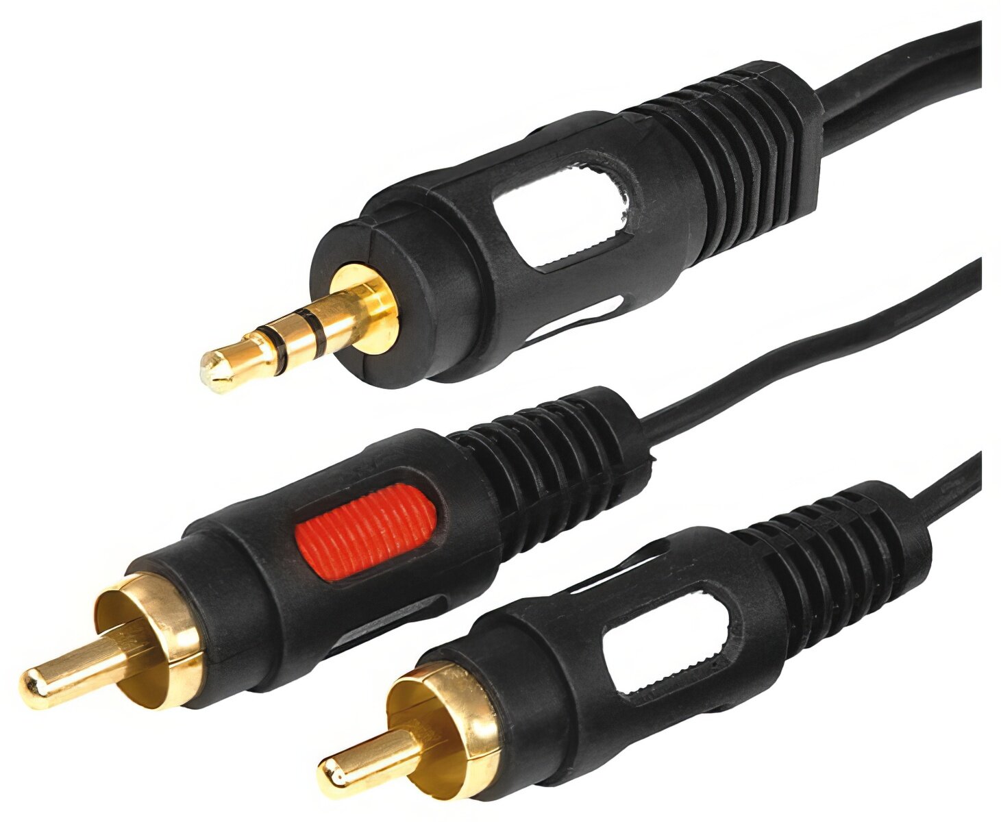 Шнур REXANT Стерео 3,5 мм - 2RCA, 1,5 м, Gold 17-4232