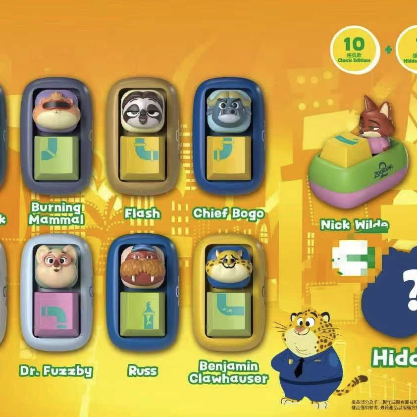 Zootopia Disney мягкая игрушка в слепой коробке случайная отдельная коллекционная игрушка для фанатов, милый персонаж