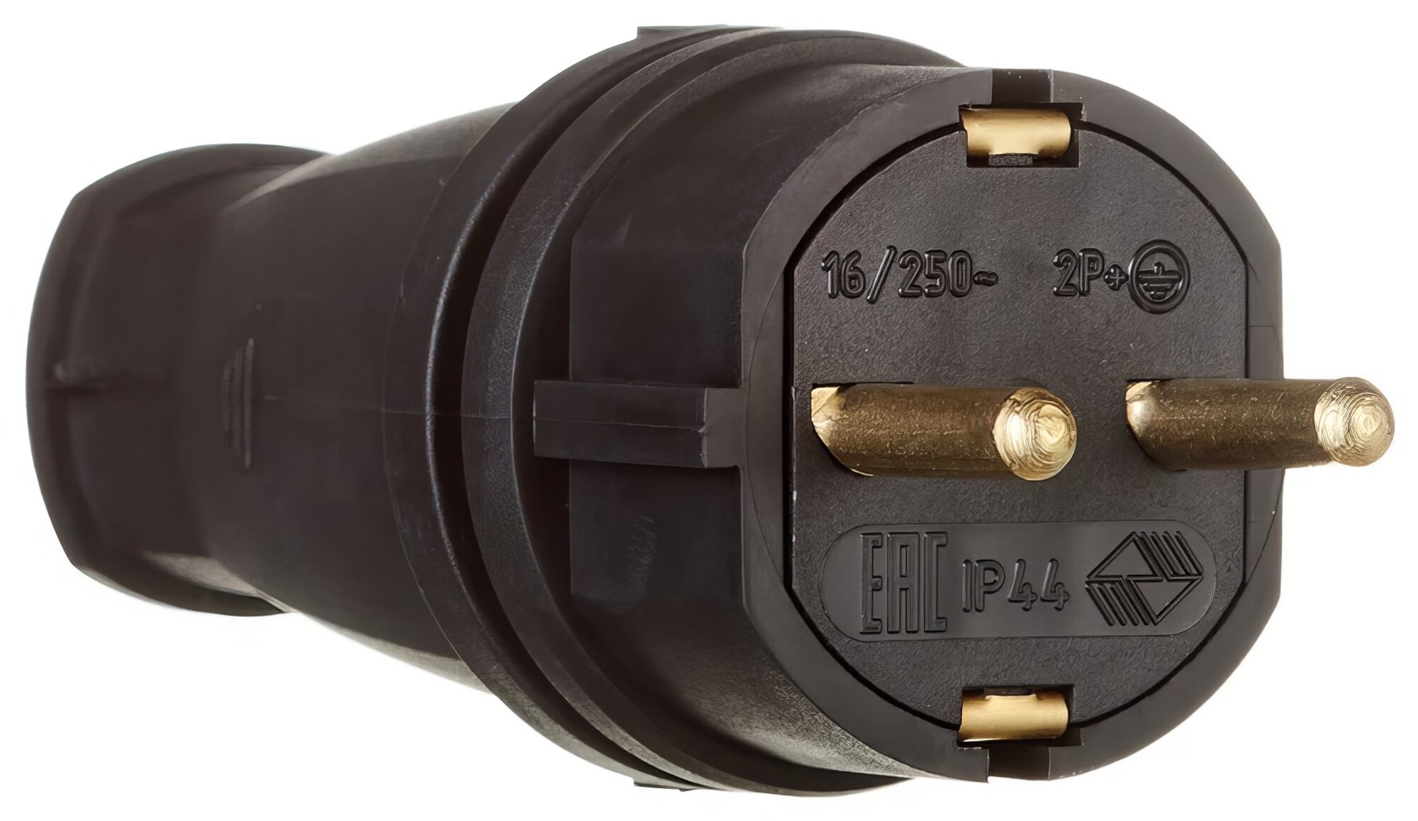 Вилка штепсельная Svet с заземлением 16 А 230-250 В IP44 черная (0100-00010)
