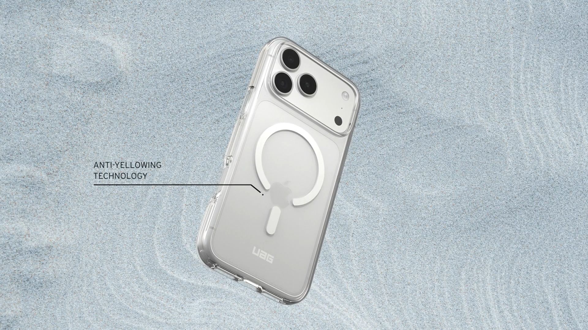 Чехол с поддержкой MAGSAFE UAG Scout для iPhone 18 / 17 Pro 6.3", цвет Прозрачный / белый (Ice / White)