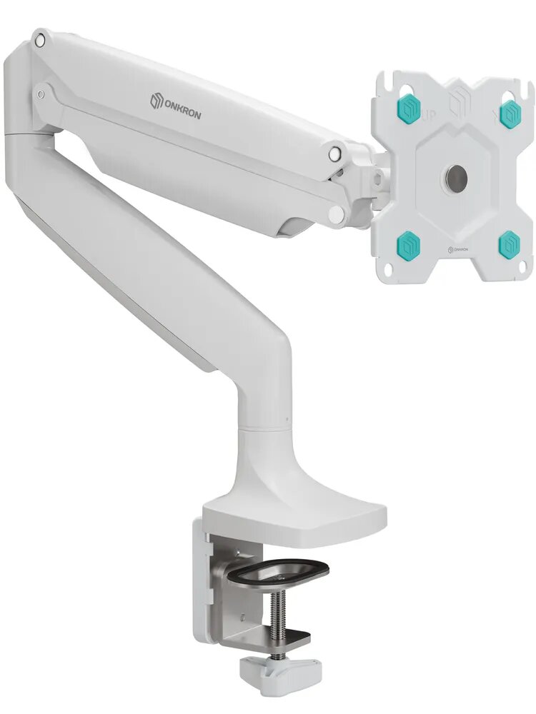 Кронштейн для монитора 13"-32" ONKRON G100 настольный, белый / подставка для монитора до 9 кг