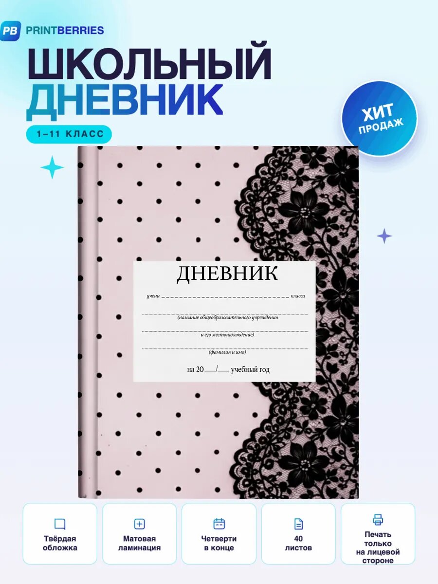 Школьный дневник горошек эстетика коллаж арт узор ретро 12