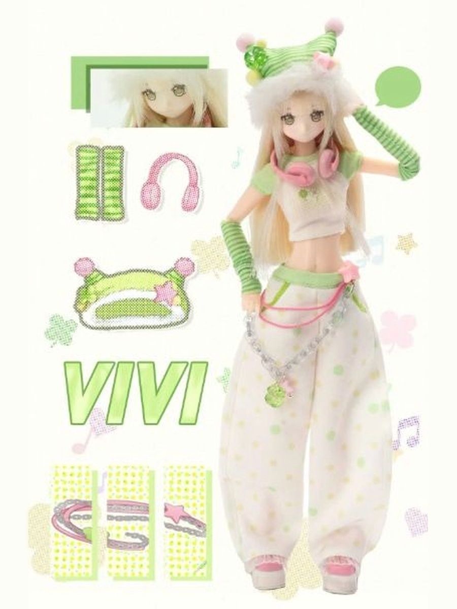 Кукла MJD Mix Angel Vivi 1/6, подвижная аниме фигурка в стиле Y2K, подарок для девочек