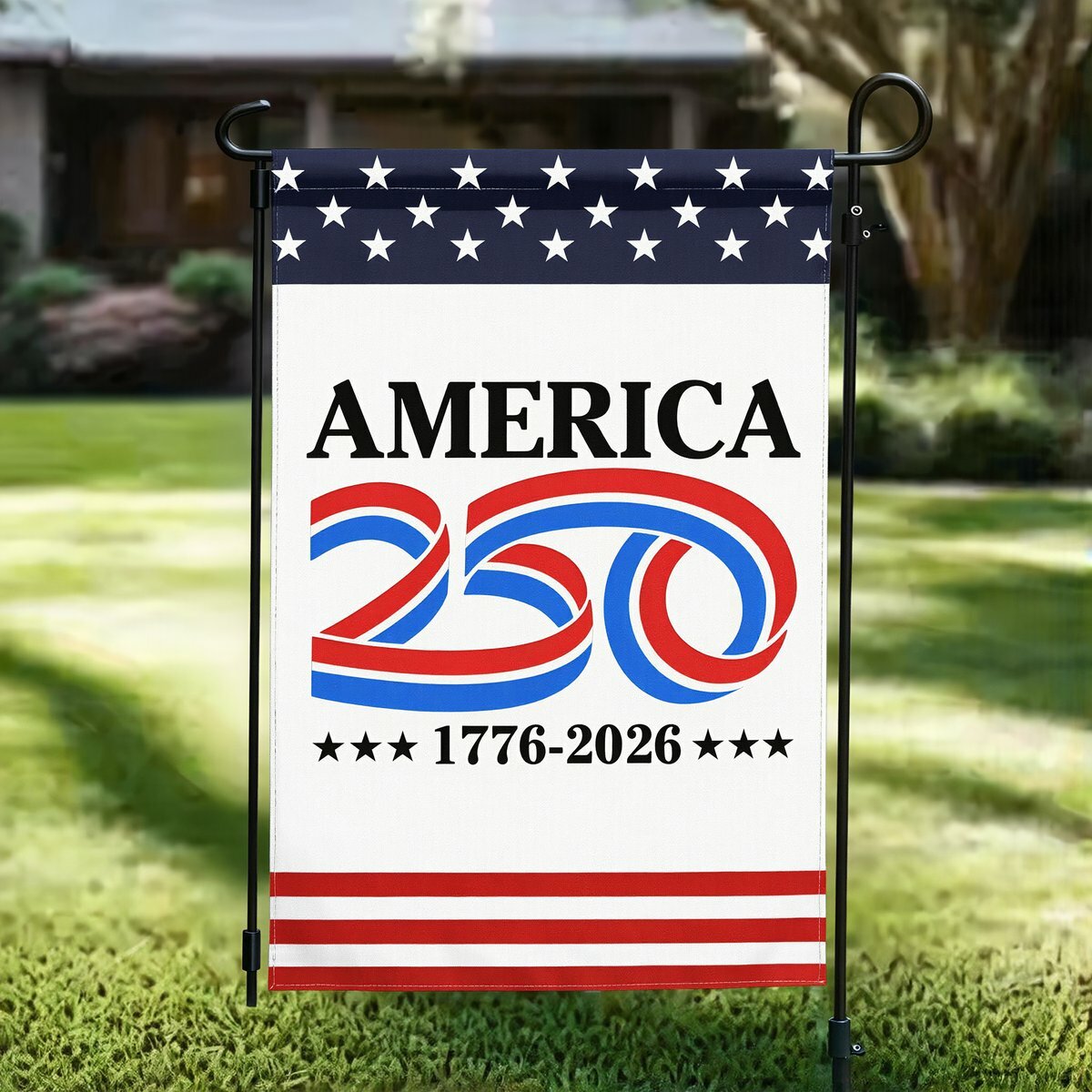 Декор для уличного пространства США к 250 летию независимости садовый флаг из полиэстера 100D размер 30 на 45 см, 30×45 см, Дизайн 1