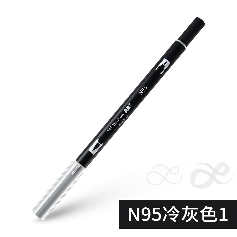 Tombow ABT маркер двухсторонний N95, цвет 1pc