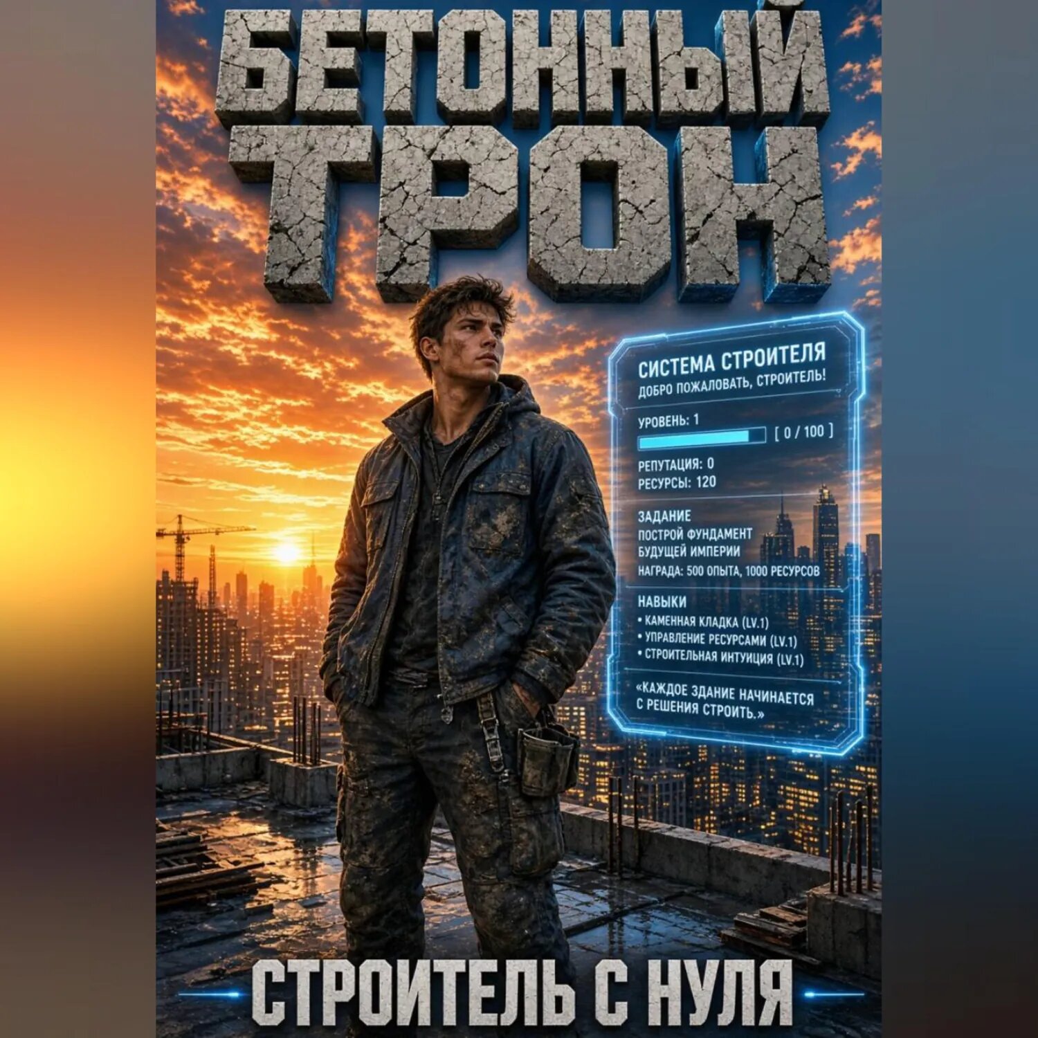 Бетонный трон. Строитель с нуля [Аудиокнига]