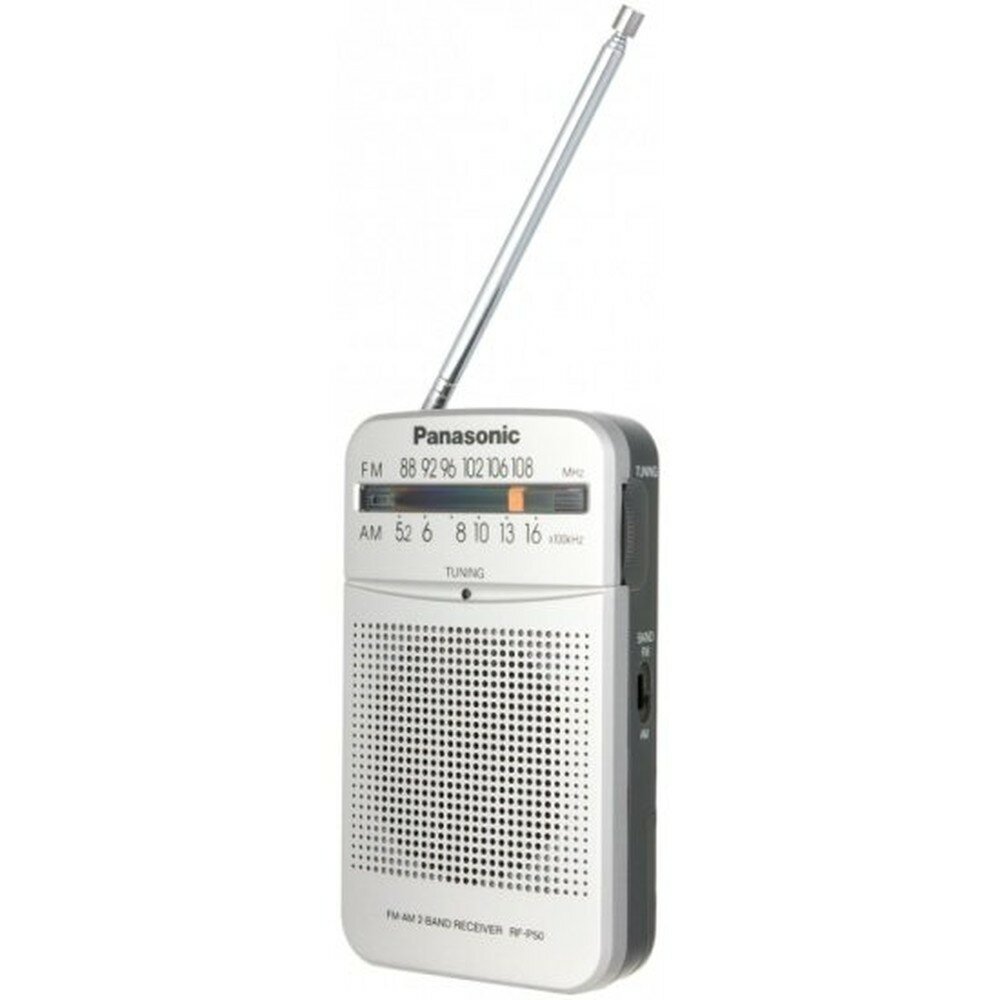 Портативный радиоприёмник RF-P50, карманный, аналоговый тюнер, с наушниками