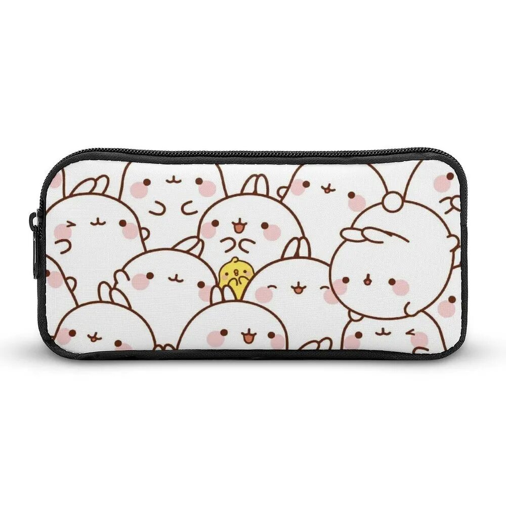 Molang Детский специальный пенал, большой вместимости, для школы, путешествий.