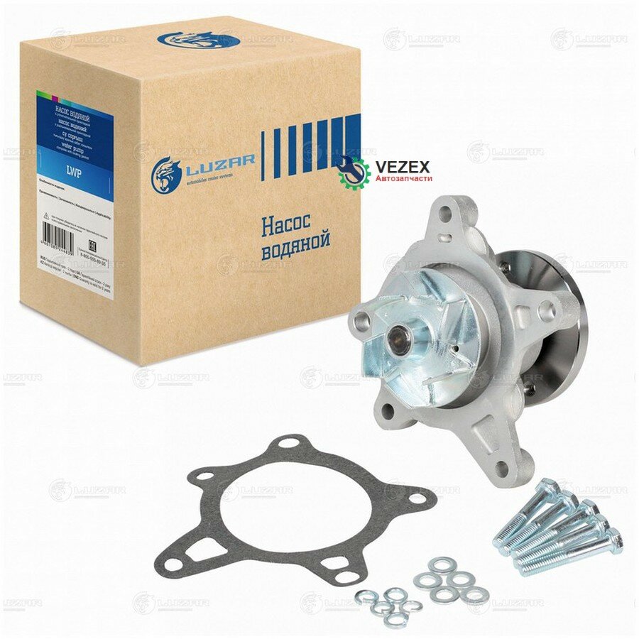 LUZAR LWP0822 Насос водяной Hyundai Solaris/Kia Rio IV (11-) 1.4i/1.6i