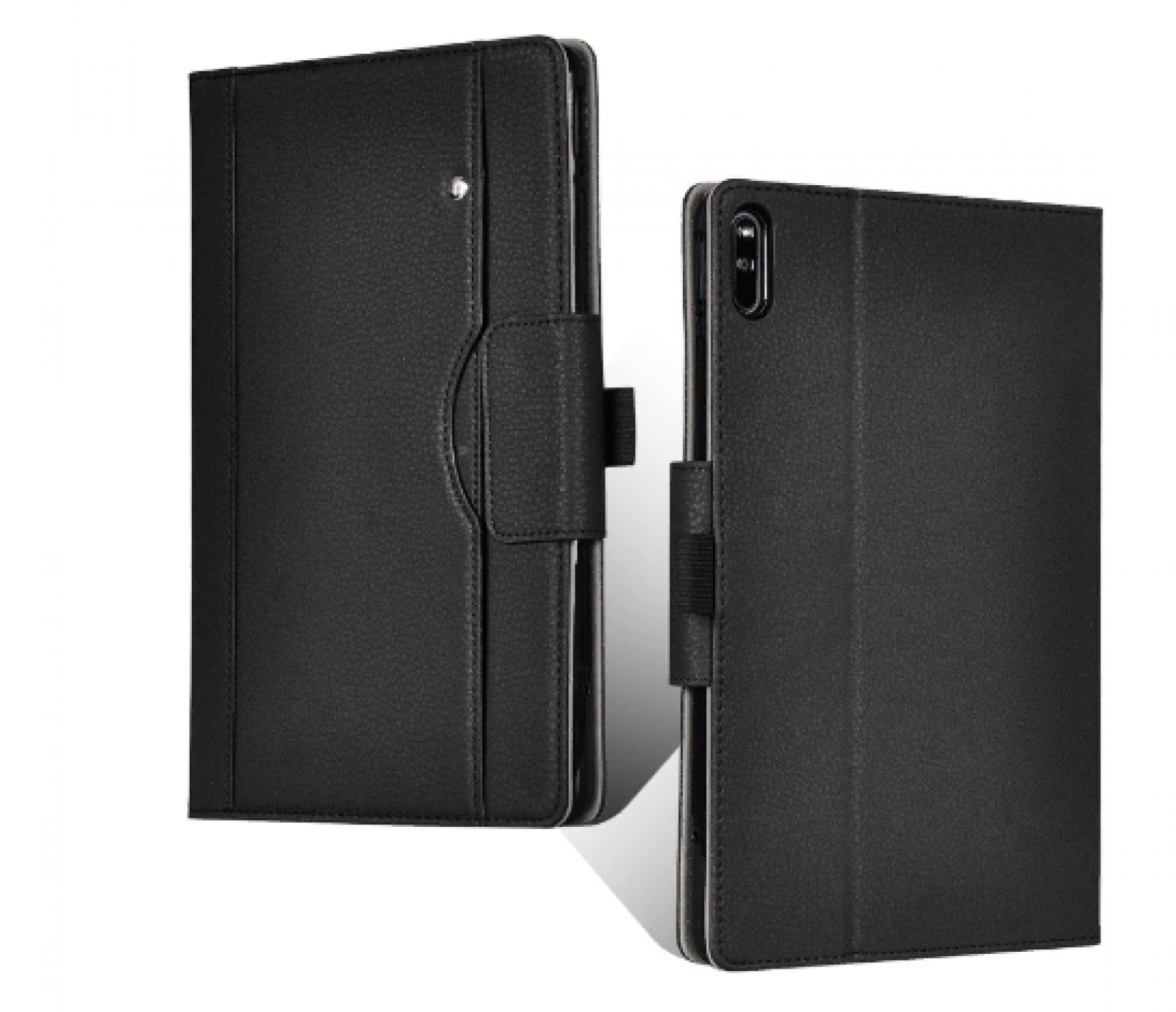 Чехол MyPads для Huawei MatePad Pro 12.6 (2021) WGR-W09 из натуральной кожи с визитницей черный