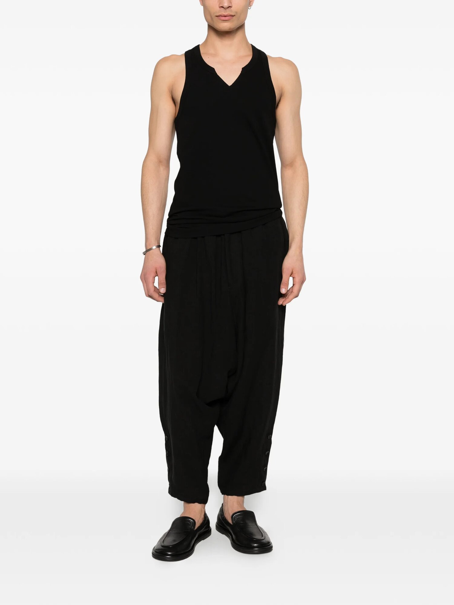 Топ Yohji Yamamoto V-, размер 3, black/black — фото 1