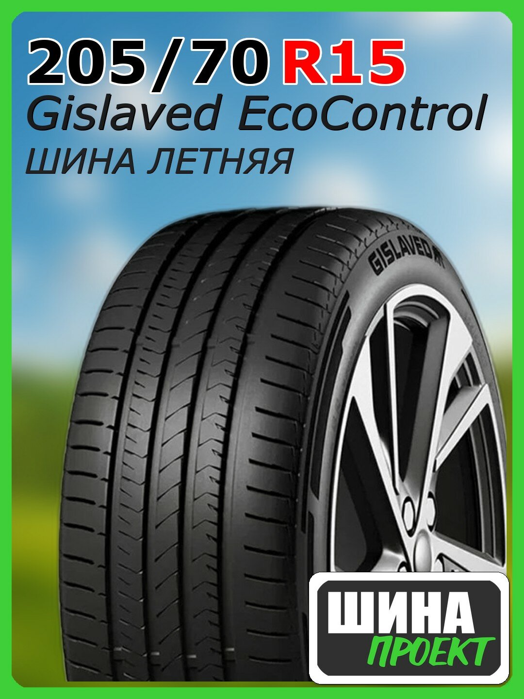 Шина летняя Gislaved 205/70/15 H 96 EcoControl для легковых автомобилей 16100120327