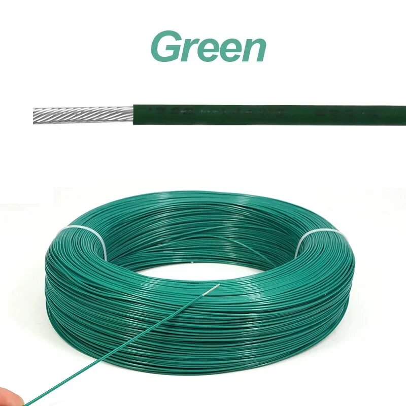 Медный провод 22AWG Green 100m для 3D-принтера