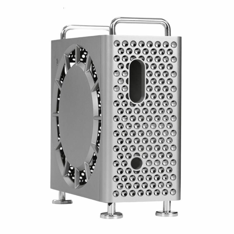 Металлическая стойка для мини-ПК с охлаждением, Серебро