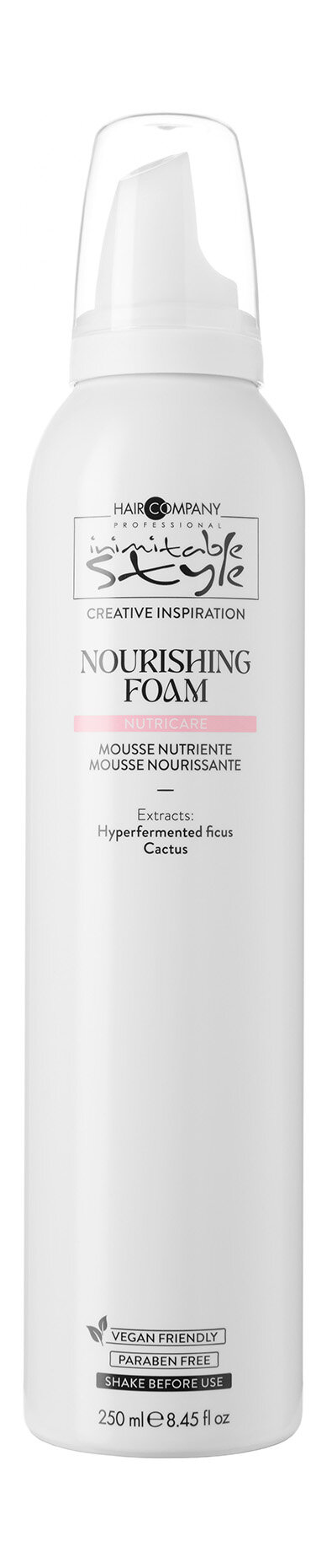 HAIR COMPANY Питательный мусс для волос "Nourishing Foam" INIMITABLE STYLE, 250 мл