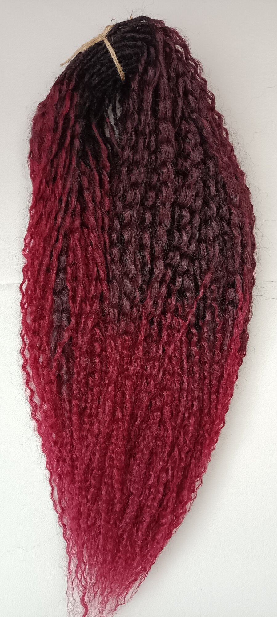 Афрокудри, комплект ДЕ дредокудрей, дредолоконы, 60 штук, 120 концов, 360 гр