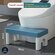Табурет для ванной комнаты 1 шт. Пластиковый синий 40x21x17 см