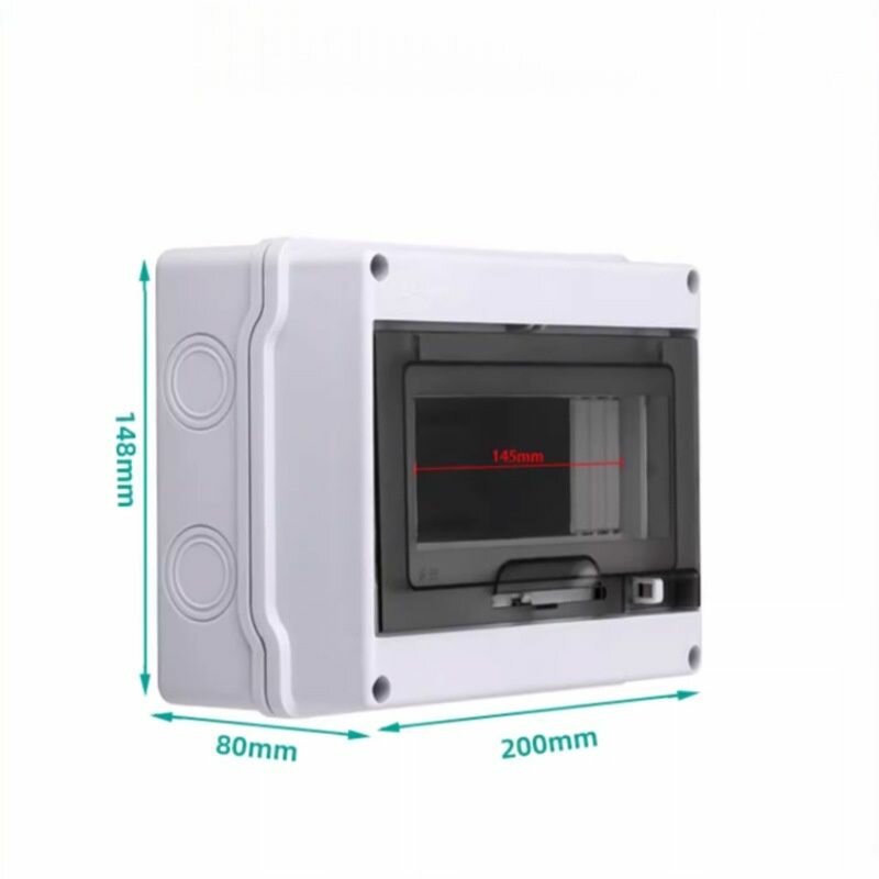 Бокс для автоматов, щиток электрический пластиковый, щит распределительный уличный (навесной) на 8 модулей IP 65