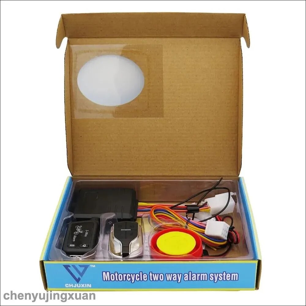 CHJUXIN Motorcycle two way alarm system ABS пластик Разноцветный Автосигнализация для мотоцикла