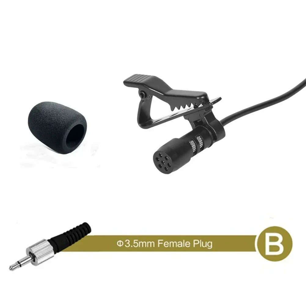 Микрофон Lavalier 3.5 мм, черный, для Sennheiser