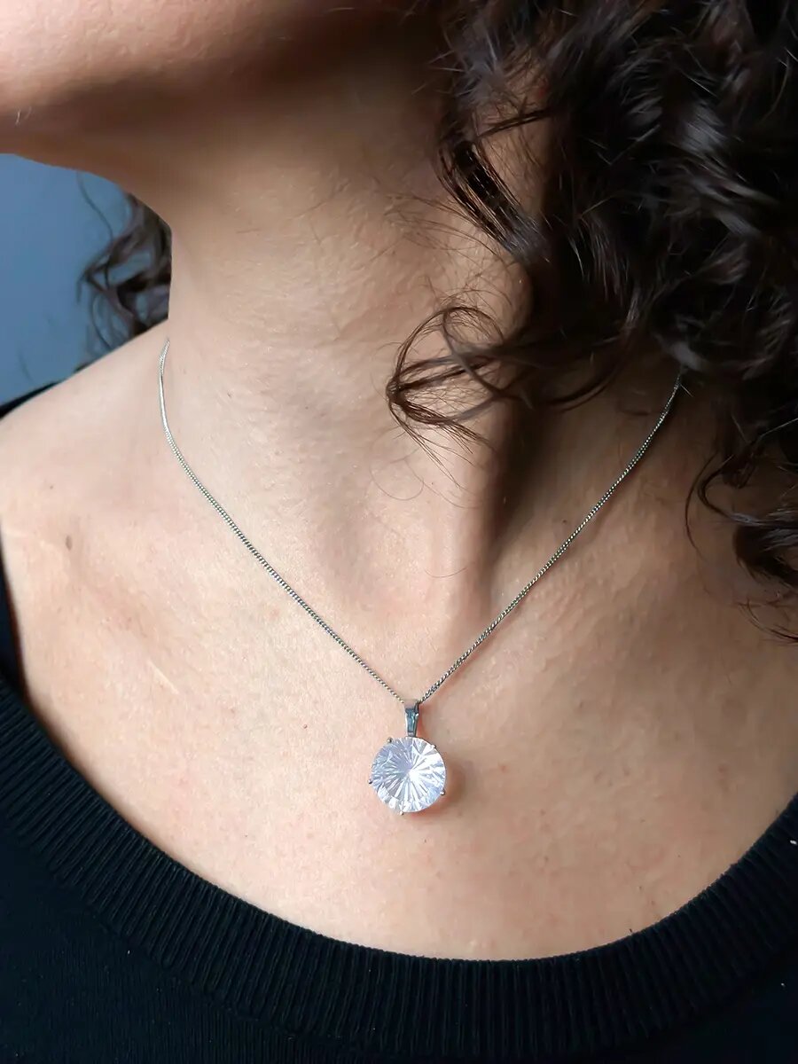 Подвеска, серебро, 925 проба, родирование, кварц