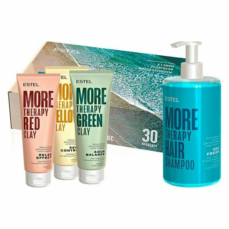EM/P Набор процедуры для укрепления и роста волос MORE THERAPY (Шампунь 660 мл, Маска 3 шт. по 250 мл)