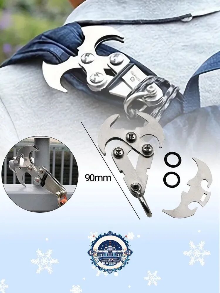 Крюк кошка сапёрный с захватом, 9 см,1 шт