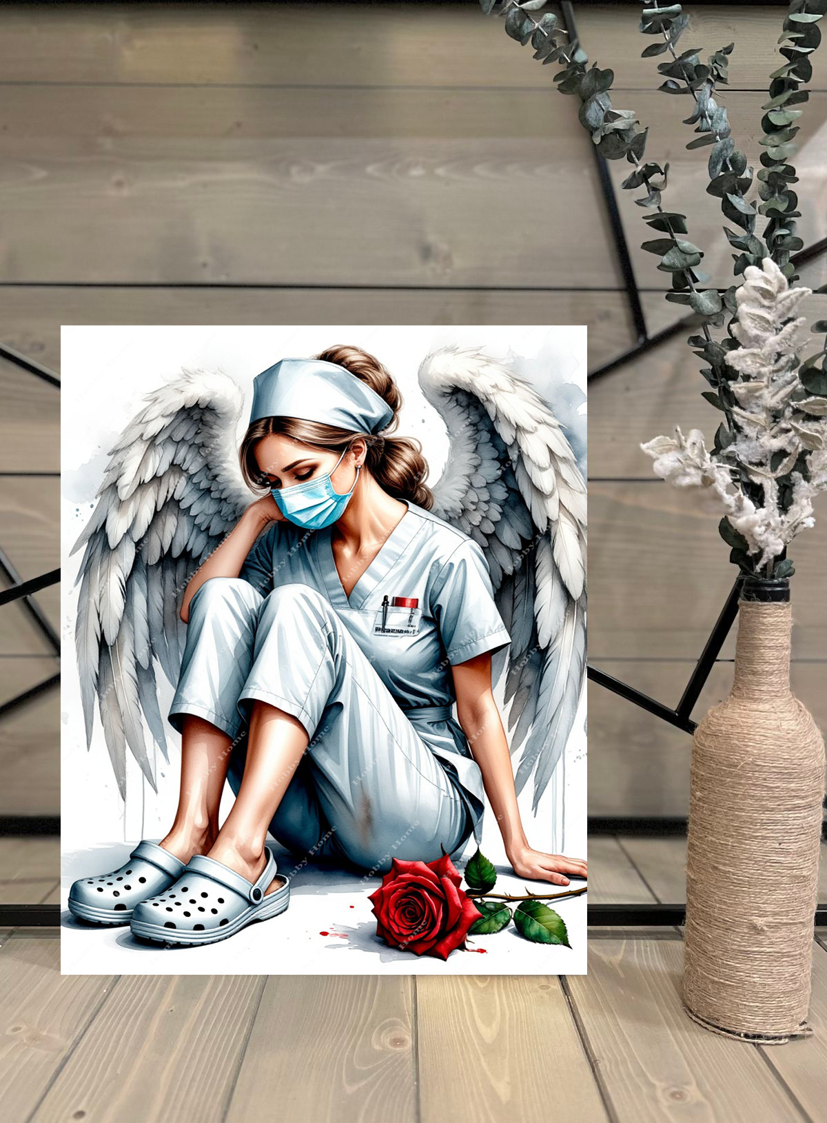 Картина по номерам Ангел-врач 40х50 см