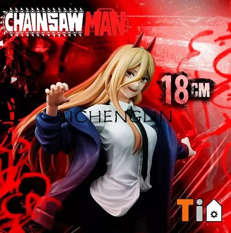 Аниме фигурка Chainsaw Man Человек с бензопилой Power 18 см