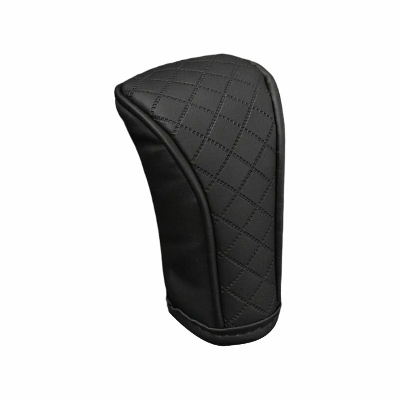 (1 шт.) Чехол для автомобильной ручки переключения передач, кожаный нескользящий водонепроницаемый протектор ручки переключения передач-черный