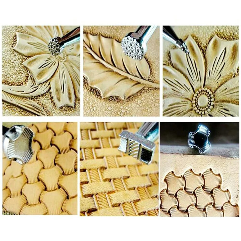 Инструмент для работы с кожей, мехом Штамп для тиснения