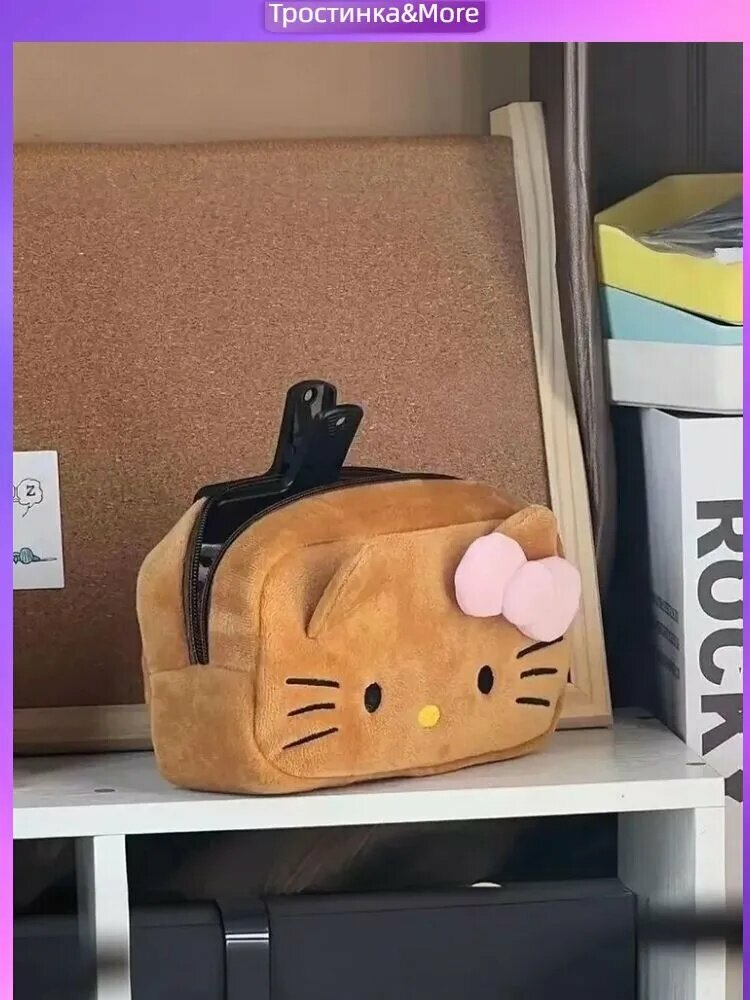 Пенал "Hello Kitty", для карандашей, из японского мультфильма, большой ёмкости