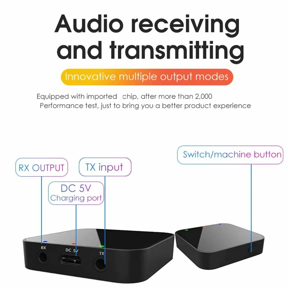 Блютуз-адаптер 5.0 с AUX разъемом