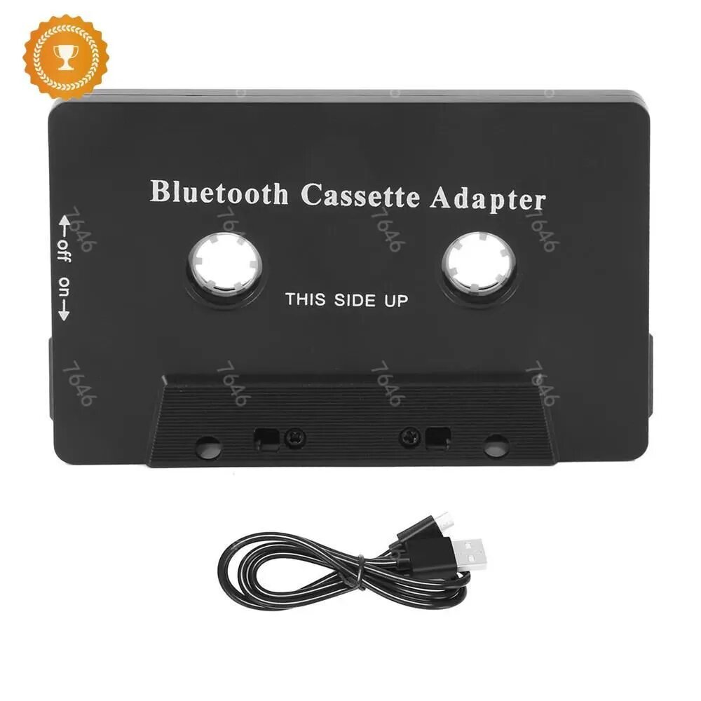 GM Универсальная кассета Bluetooth 5.0 Audio Car Tape Aux Stereo Adapter с микрофоном для телефона MP3 AUX Cable CD Player