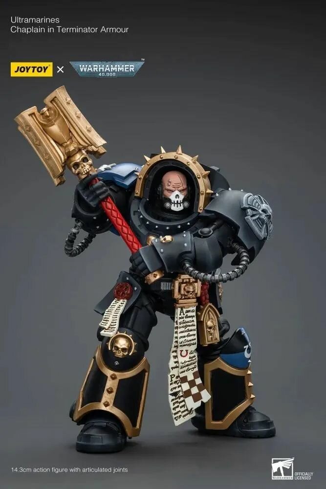 Warhammer 40,000 Ультрамарины Капеллан в Терминаторских доспехах/Ultramarines Chaplain in Terminator Armour