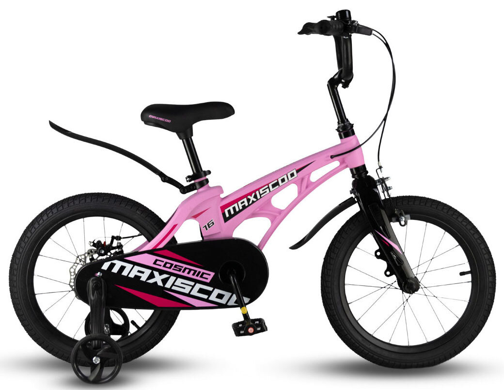Детский велосипед Maxiscoo Cosmic Standart 16" (2024) 16 Розовый (100-120 см)