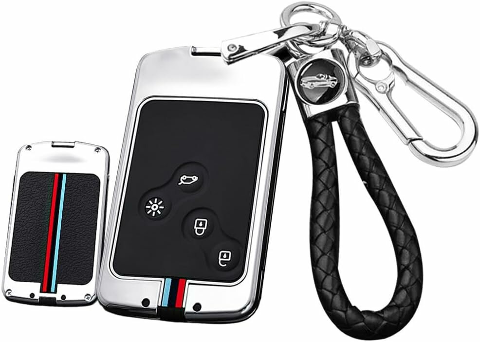 Чехол для автомобильного ключа с брелоком, подходит для Renault Duster Captur Clio Logan Megane 1 2 3, брелок для ключей
