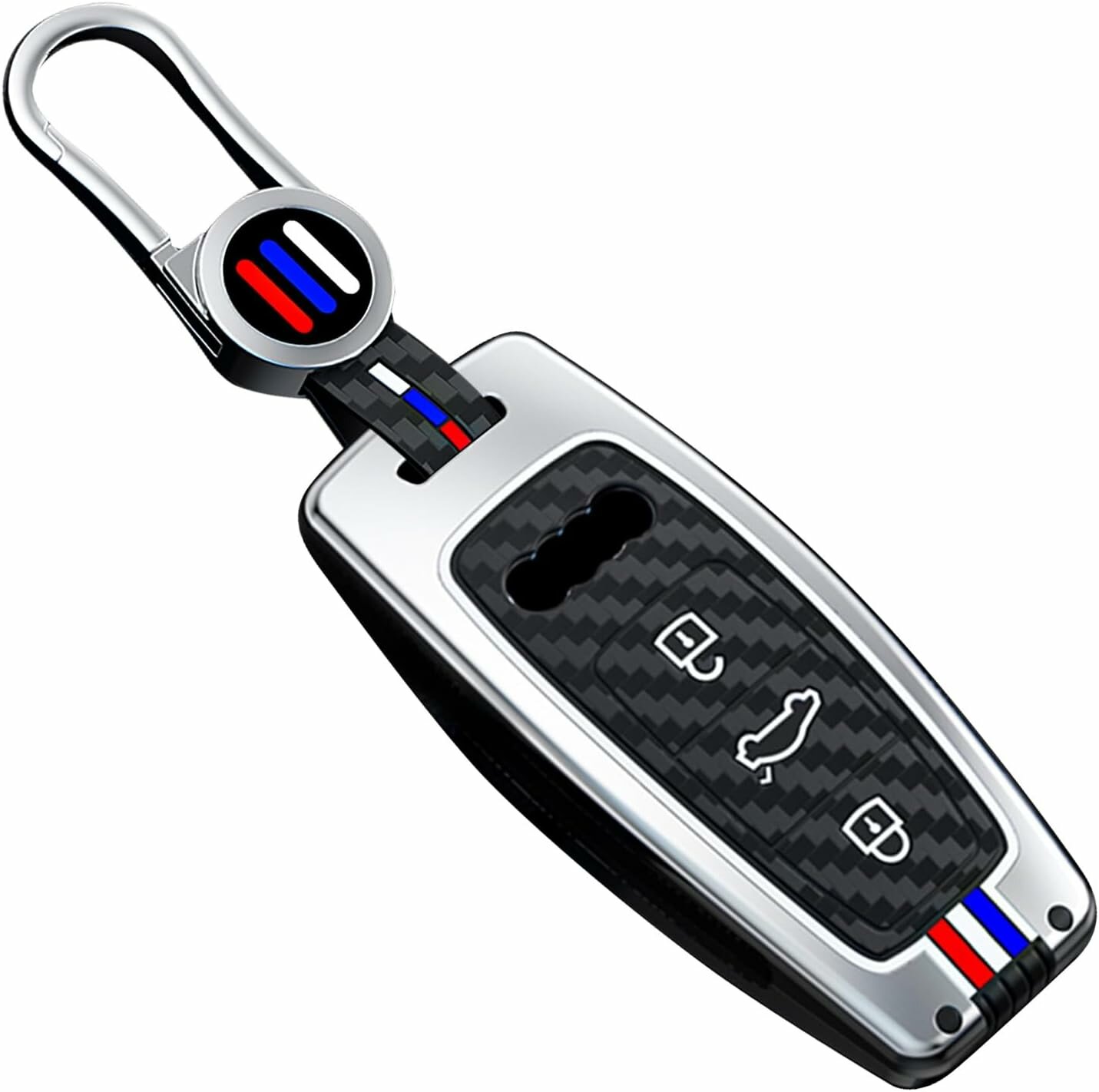 Корпус ключа, совместимый с Audi A1 A2 A3 A4 A5 A6 A7 A8 A4L TT TTS TTRS FV FY E-Tron Quattro из цинкового сплава, чехол