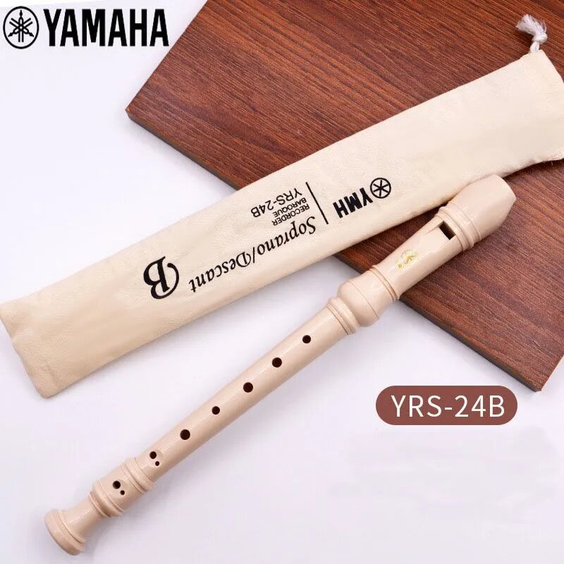 Блокфлейта Yamaha YRS-24B, начинающий, детский, сопрано, блокфлейта, белый