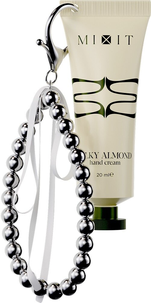 Mixit Крем для рук с ароматом миндального молочка 20 мл+серебряный брелок