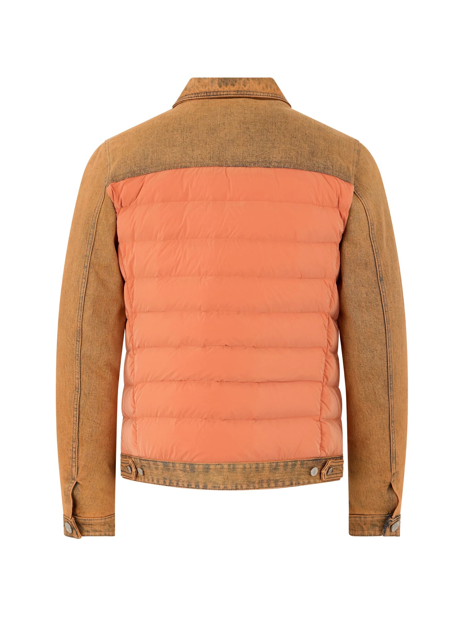 Куртка MooRER Denim padded jacket, размер 48, green/orange — фото 1