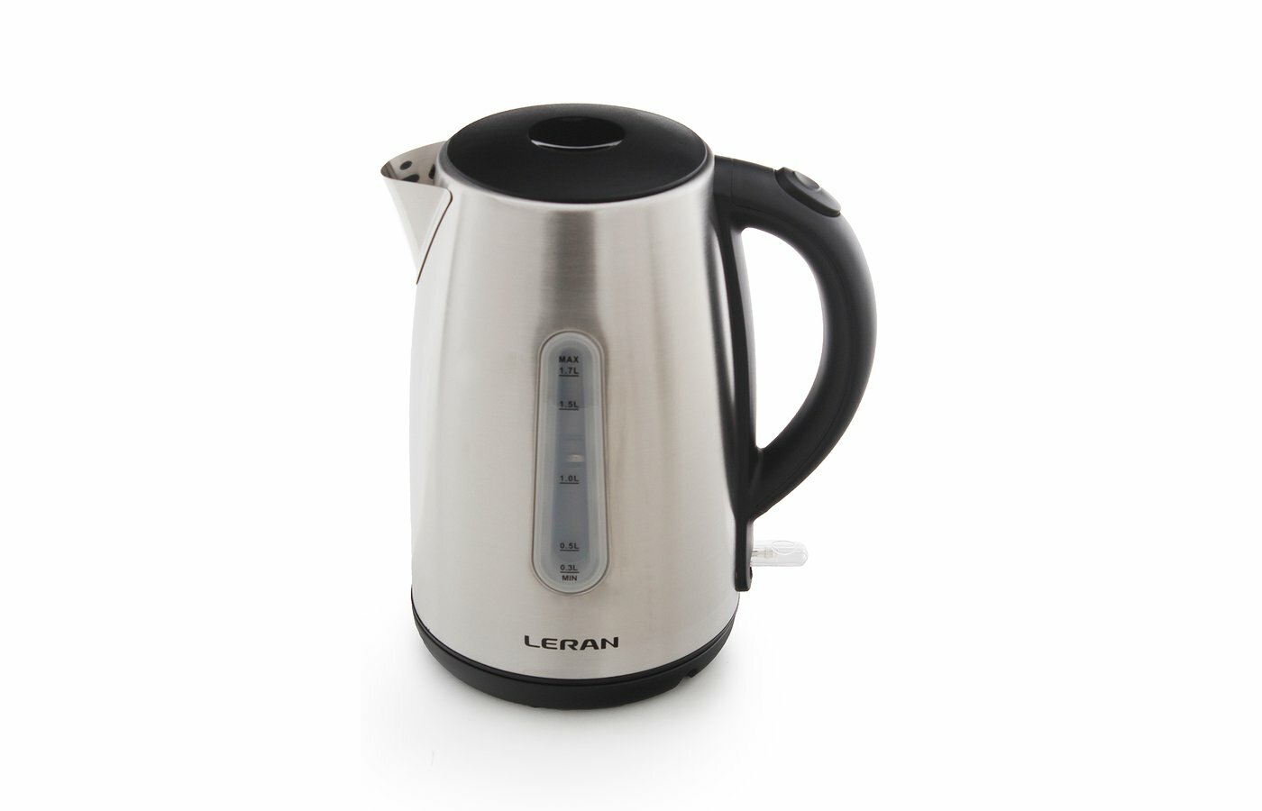 Электрический чайник Leran EKM-1730, 1.7л, металлический, серебристый