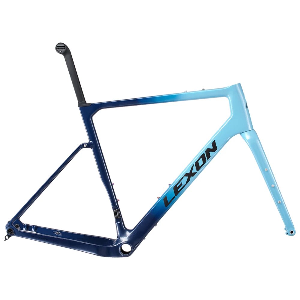 Lexon GFE карбоновая рама для велосипеда, 490, BLUE FRAME SETS