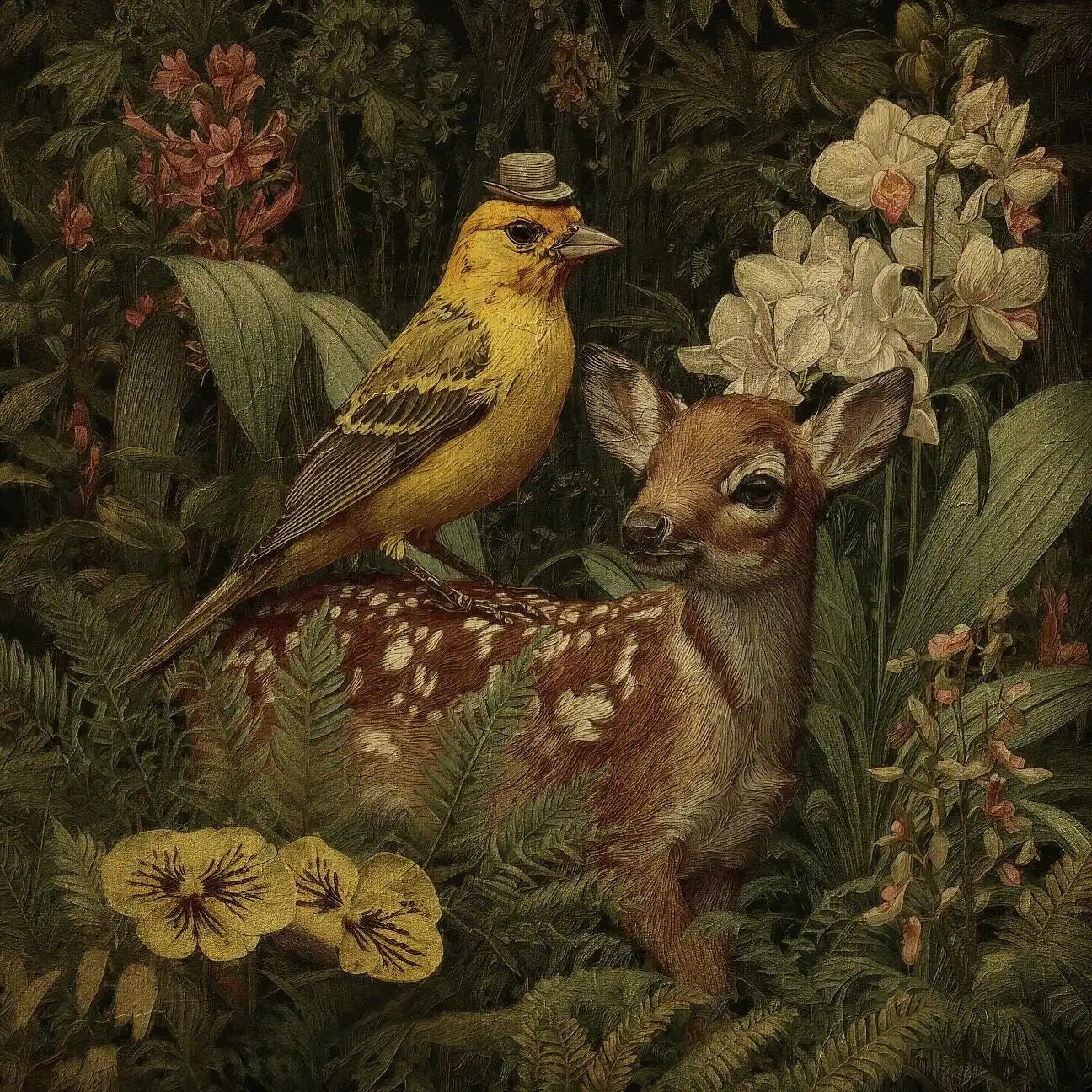 Постер "Животные в готическом стиле", 30x30см, цвет 14