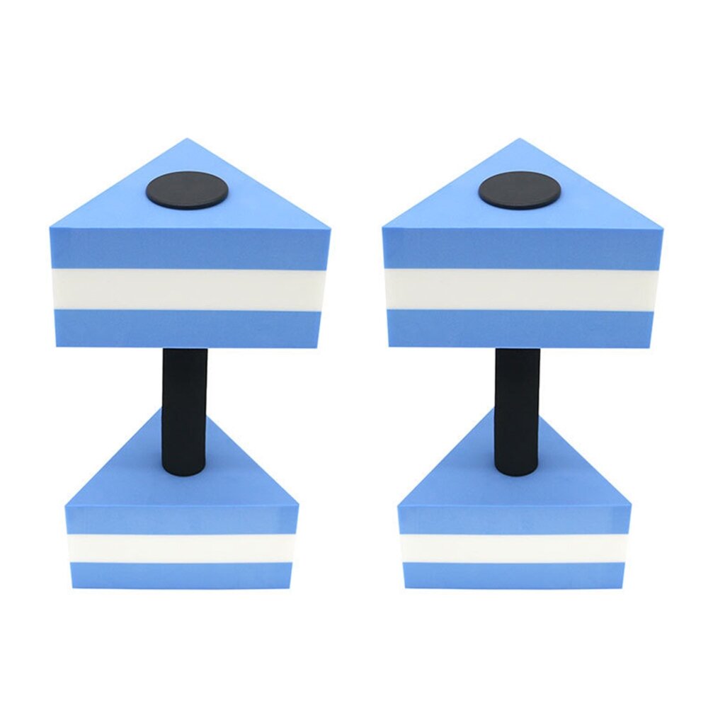 1 пара треугольных гантелей из пеноматериала, водостойкие гантели для бассейна, водные гантели