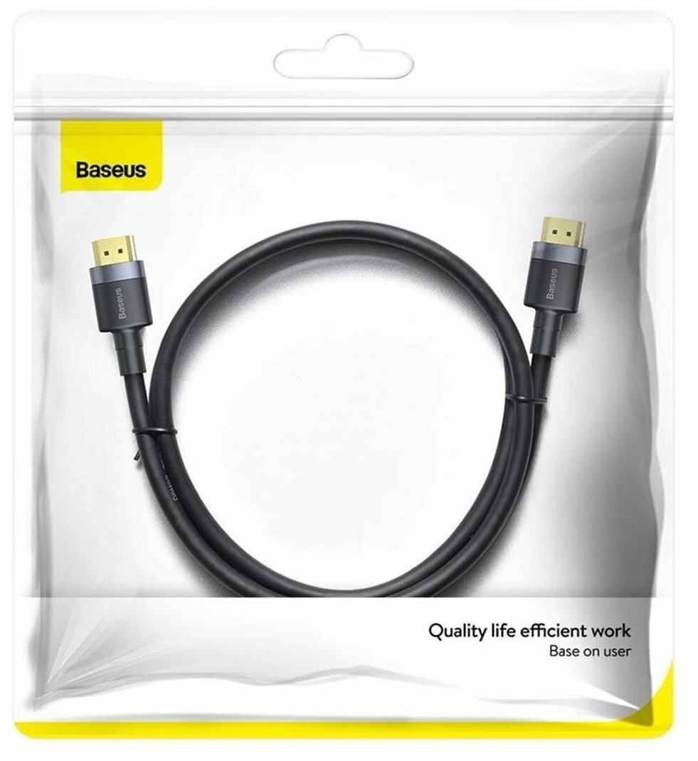 Кабель Baseus Cafule 4KHDMI Male To 4KHDMI Male Adapter Cable 2 метра (CADKLF-F01)
