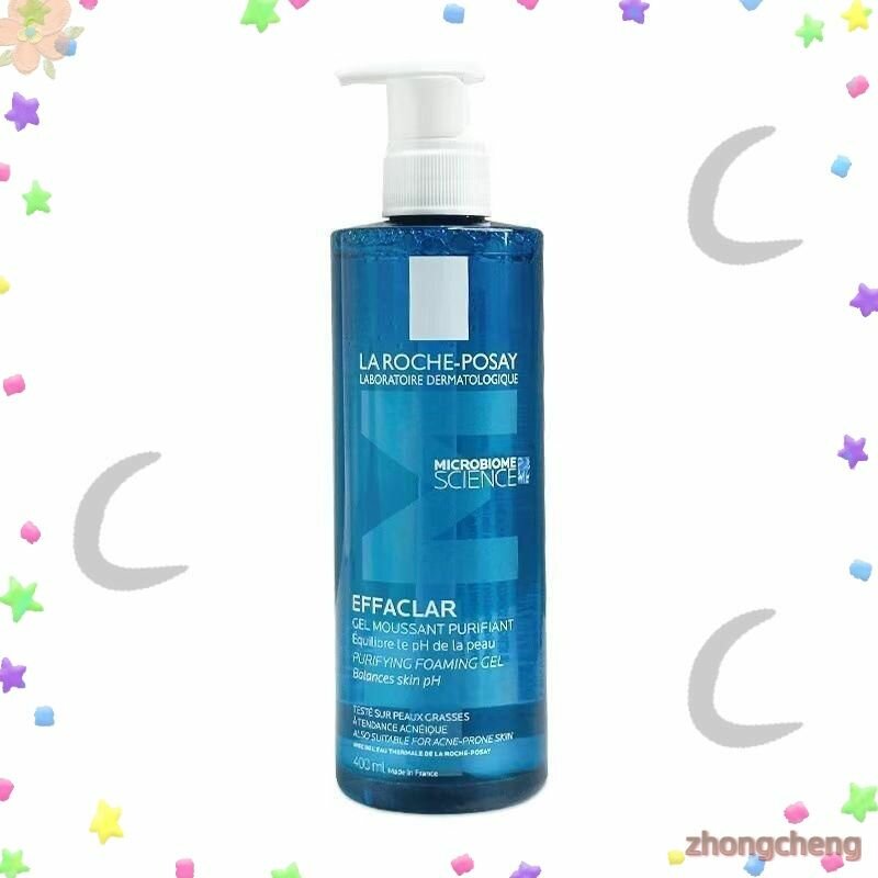 LAROCHE-POSAY Effaclar Micro-Exfoliant Purifiant Успокаивающий пенный гель для жирной кожи с наукой микроби