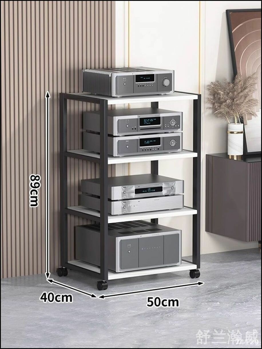 Эксклюзивная стойка для HiFi аппаратуры, 4 полки, габариты 50x40x89 см