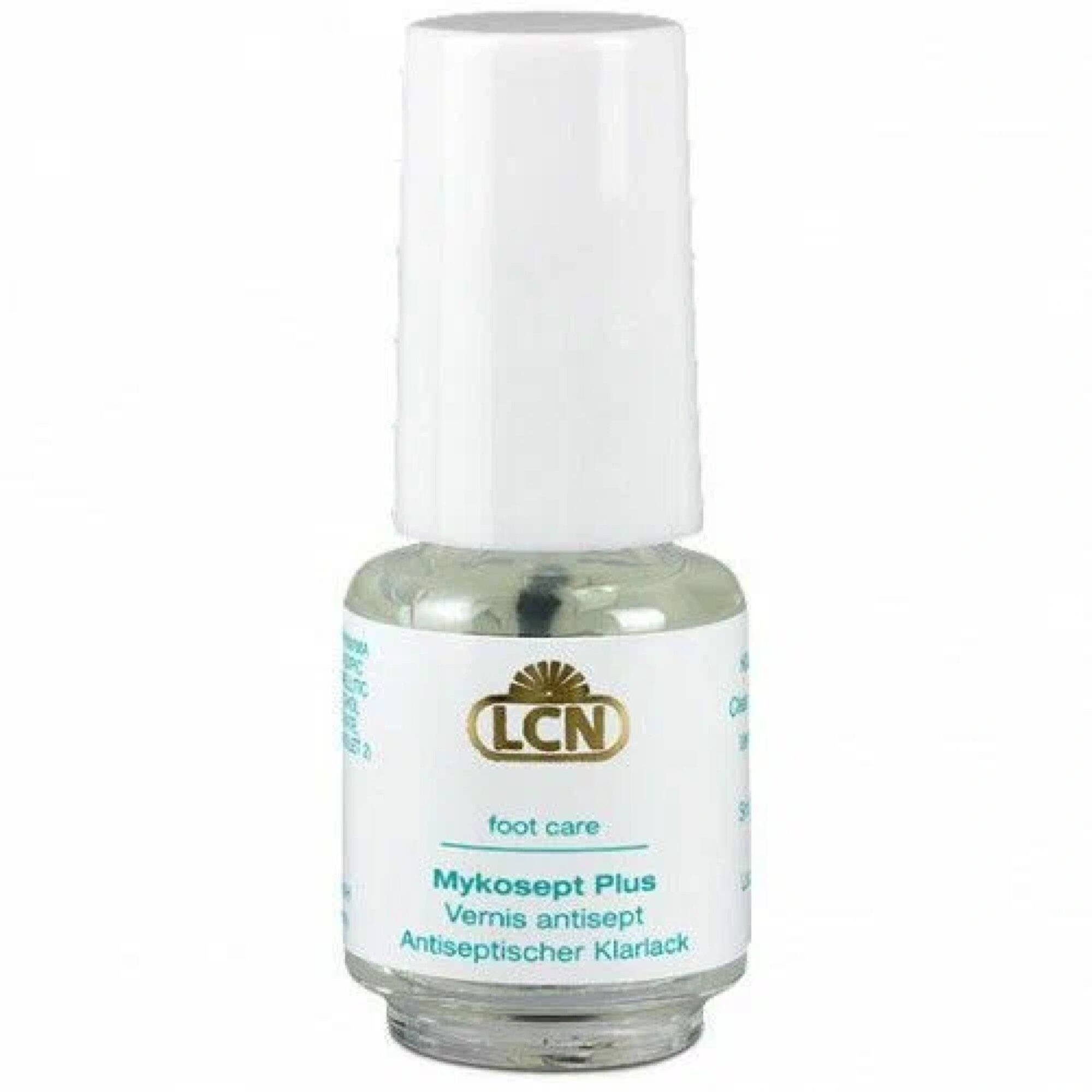 Лак для ногтей LCN Mykosept Plus, антимикозный, прозрачный, белый, 3 мл